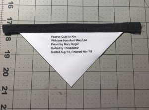 Quilt Label Tutorial | Quilting is in my Blood